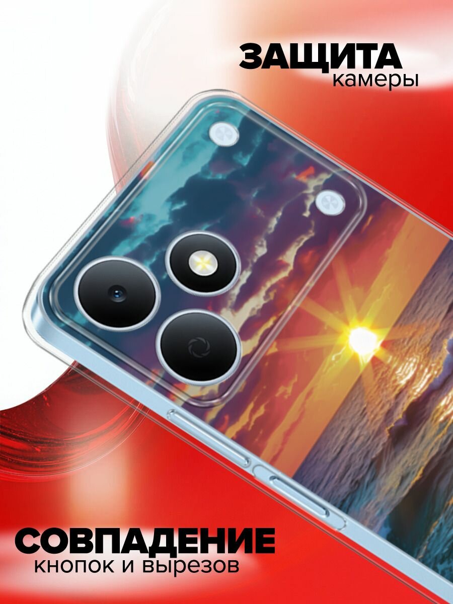 Чехол на Realme Note 80 / Реалми Нот 80 с принтом Морской пейзаж — фото 1