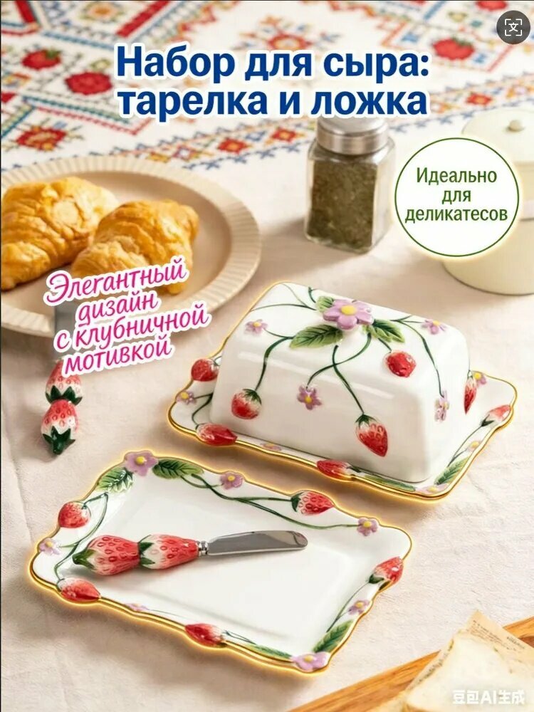 Набор сахарница и молочник 160 мл мл "Парижские коты" из 1 предм, количество персон: 2