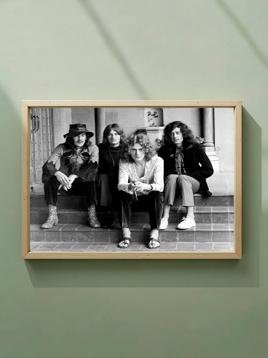 Постер, плакат на стену "Led Zeppelin Рок Группа" 42 см х 29,7 см (А3)