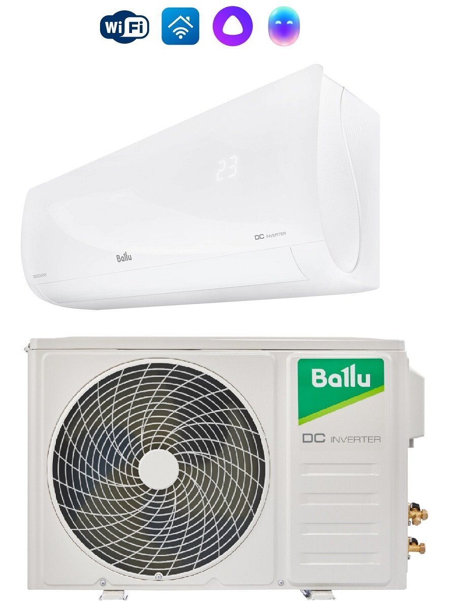 Кондиционер Ballu Discovery Inverter BSVI-07HN8 для комнаты 20 м2
