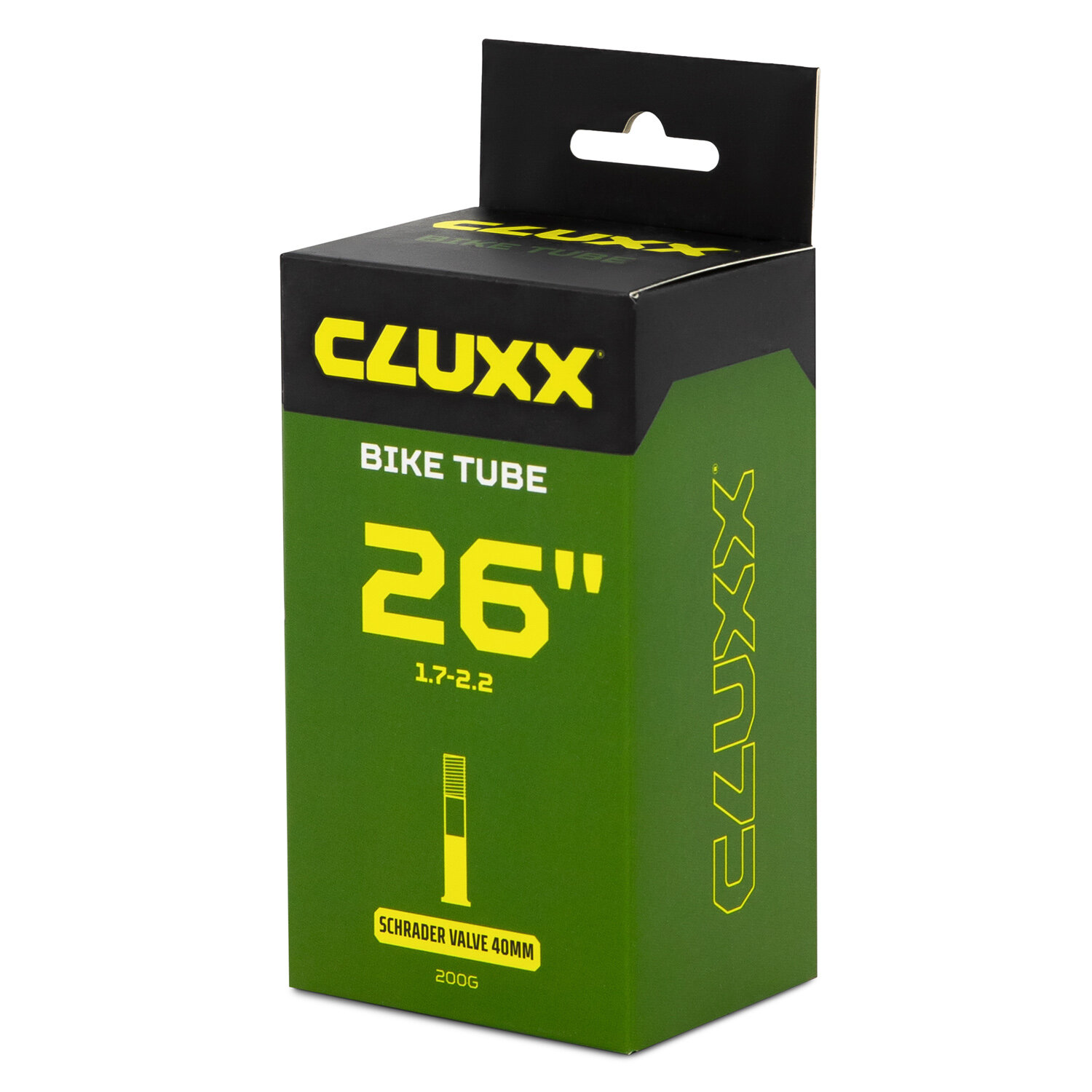 Велокамера CLUXX 26x1.75/2.125 Schrader (AV40) Black