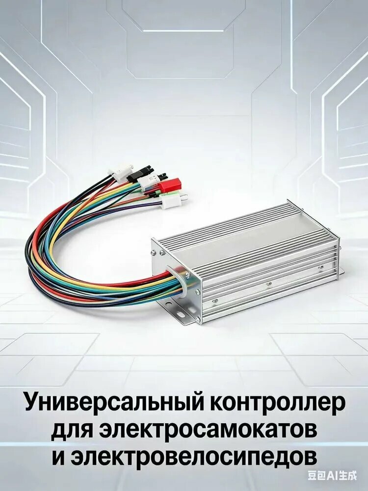 Контроллер для электросамоката и электровелосипеда 48V-64V 500W бесщеточный универсальный алюминиевый