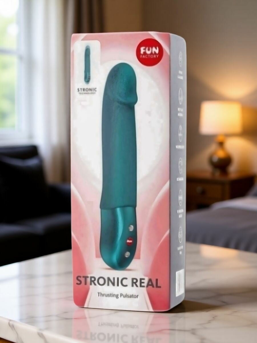 Пульсатор Fun Factory Stronic Real, для точки G, силиконовый, 7 режимов, 20.5 см