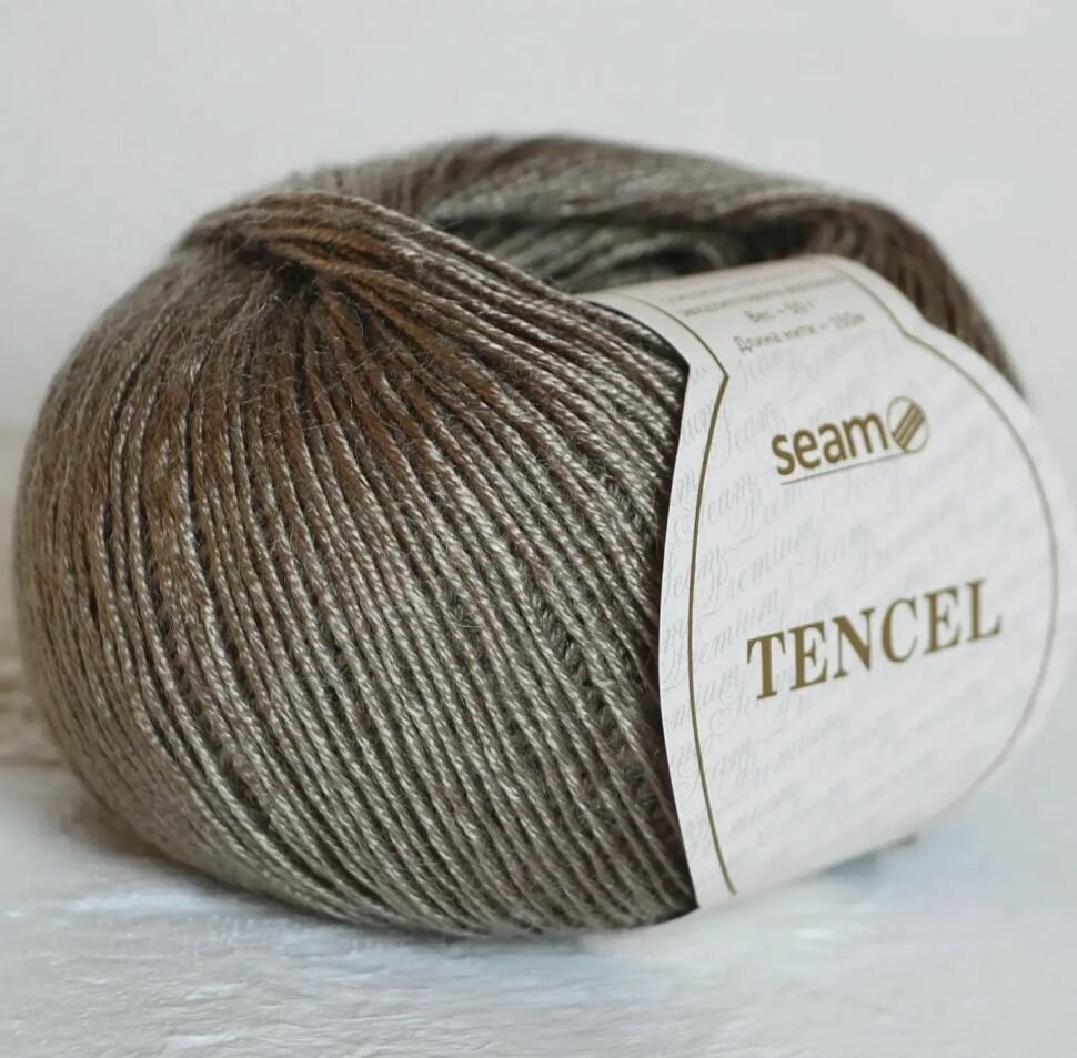 Тенсель (100% тенсель/лиоцелл) 50гр*150м*5шт хаки 26