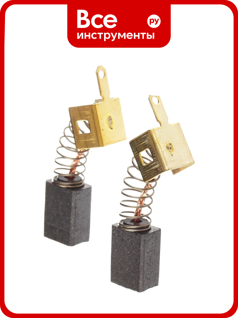 Угольные щетки для эл-инст. 04-122, 10 шт TORGWIN T305178, подходят к УШМ, дрелям, перфораторам, с пружинным креплением