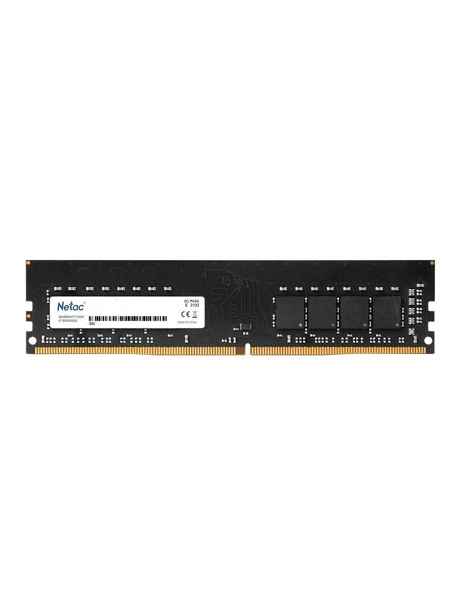Память DDR4 16GB 2666MHz Netac NTBSD4P26SP-16 Basic RTL PC4-21300 CL19 DIMM 288-pin 1.2В single rank RTL