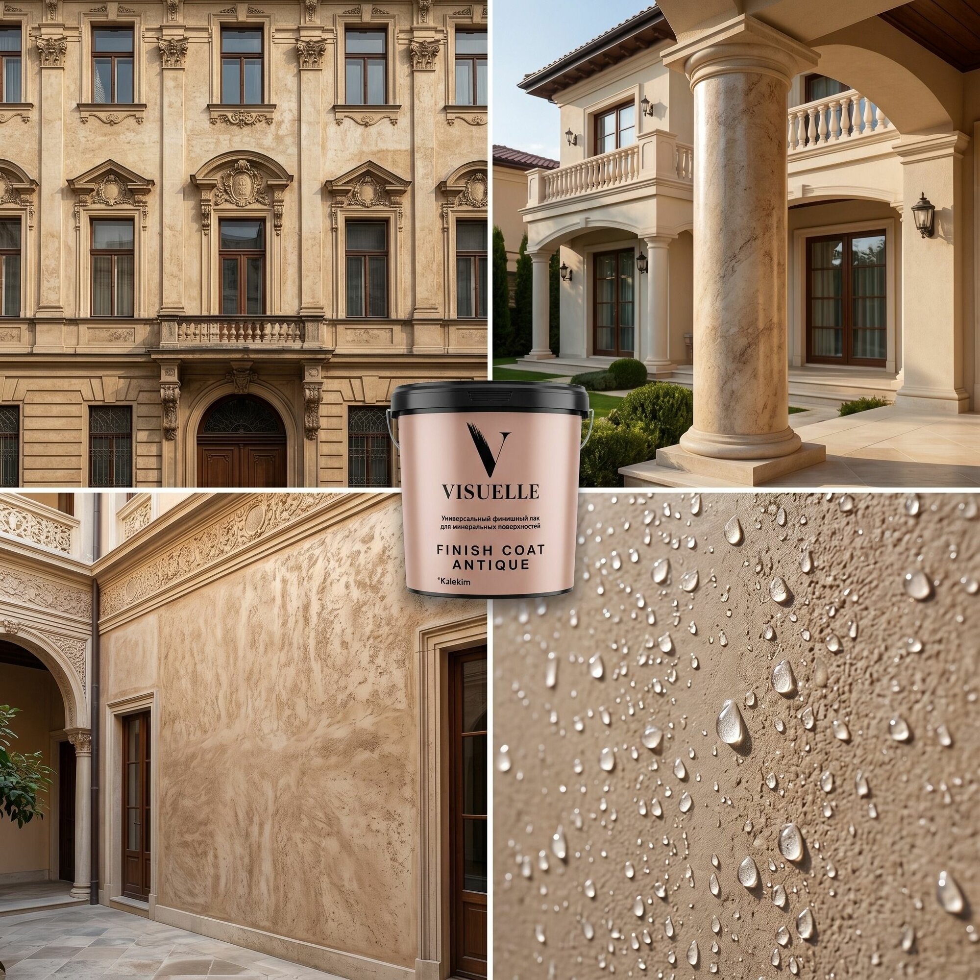 VISUELLE Antique Finish Coat 3 л. - Грунтовка Завершающего Слоя Дающая Эффект Античности