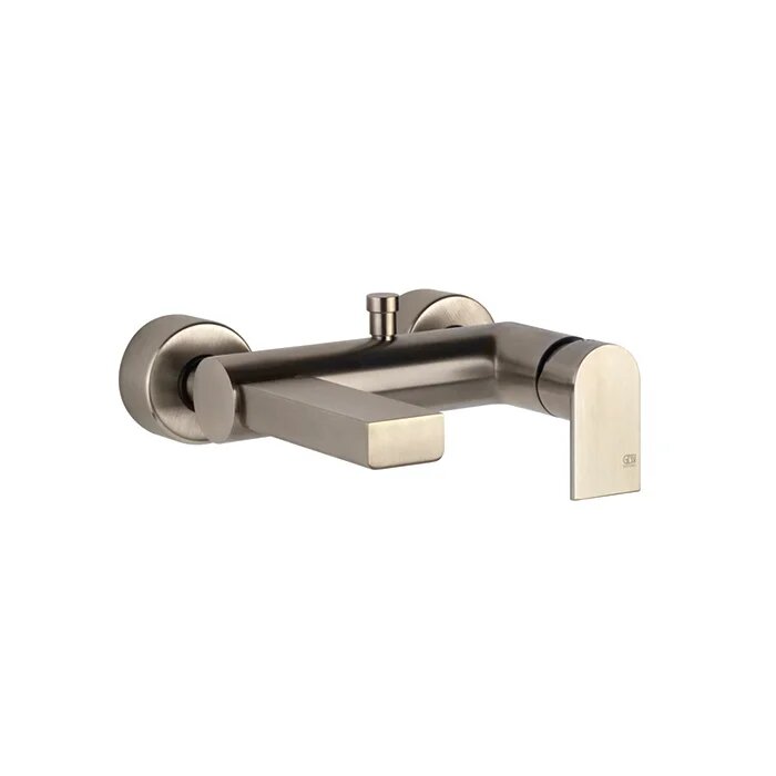Смеситель для ванны с душем Gessi 38613 настенный, однорычажный, матовый, латунный, без лейки, с керамическим картриджем