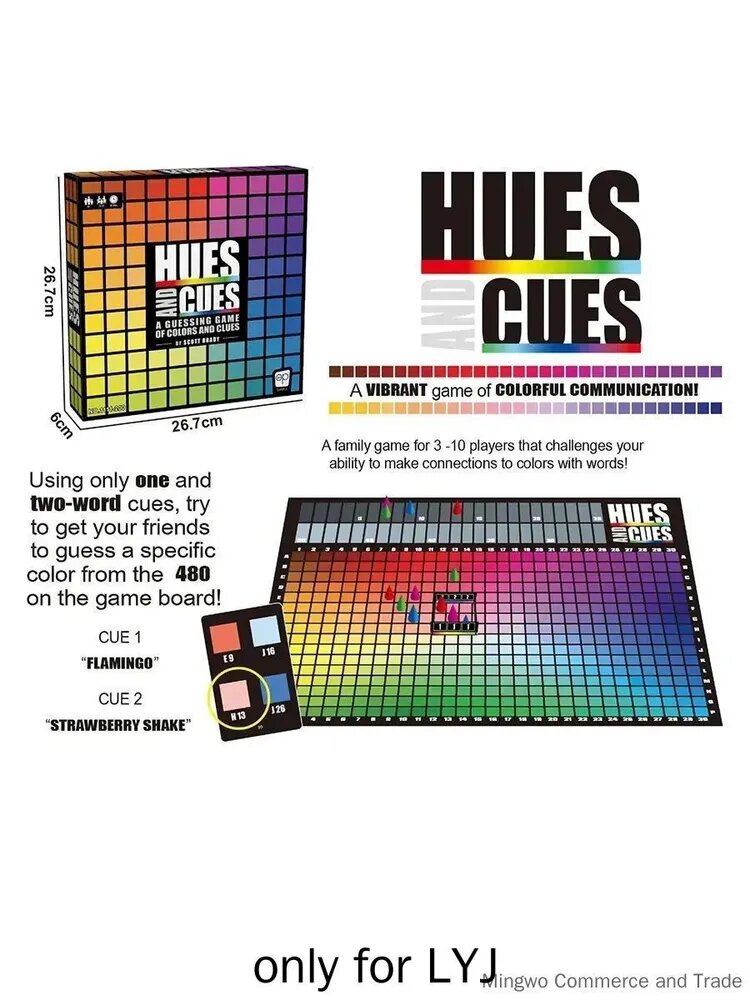 Логическая игра с подсказками! Hues and Cues Тренировка внимания и стратегического мышления для детей от 8 лет