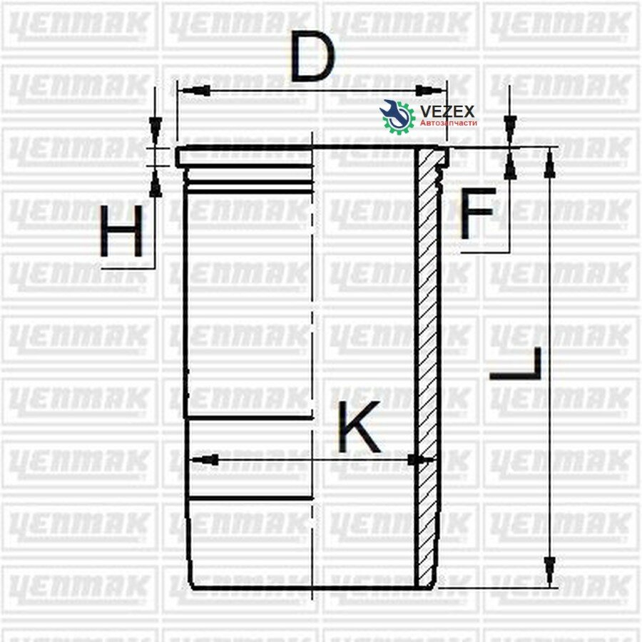 YENMAK 51-05657-000 Гильза цилиндра