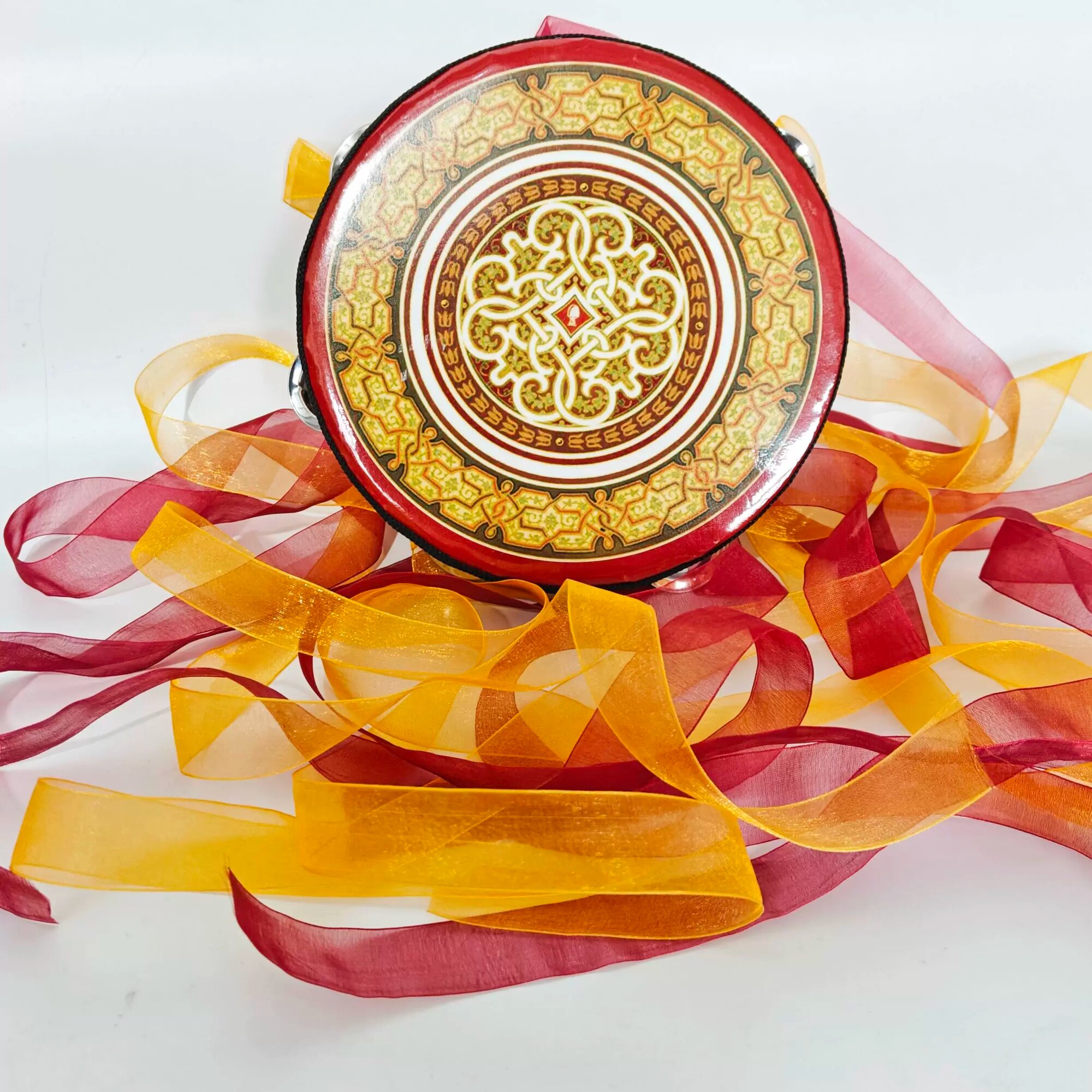 Тамбурин для детских танцев из Синьцзяна, 6-дюймовый, 7inch 8inch танцевальных барабанов в стиле Дунхуань «Летающая