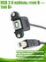 USB 2.0 кабель «тип B — тип B», 0.3m