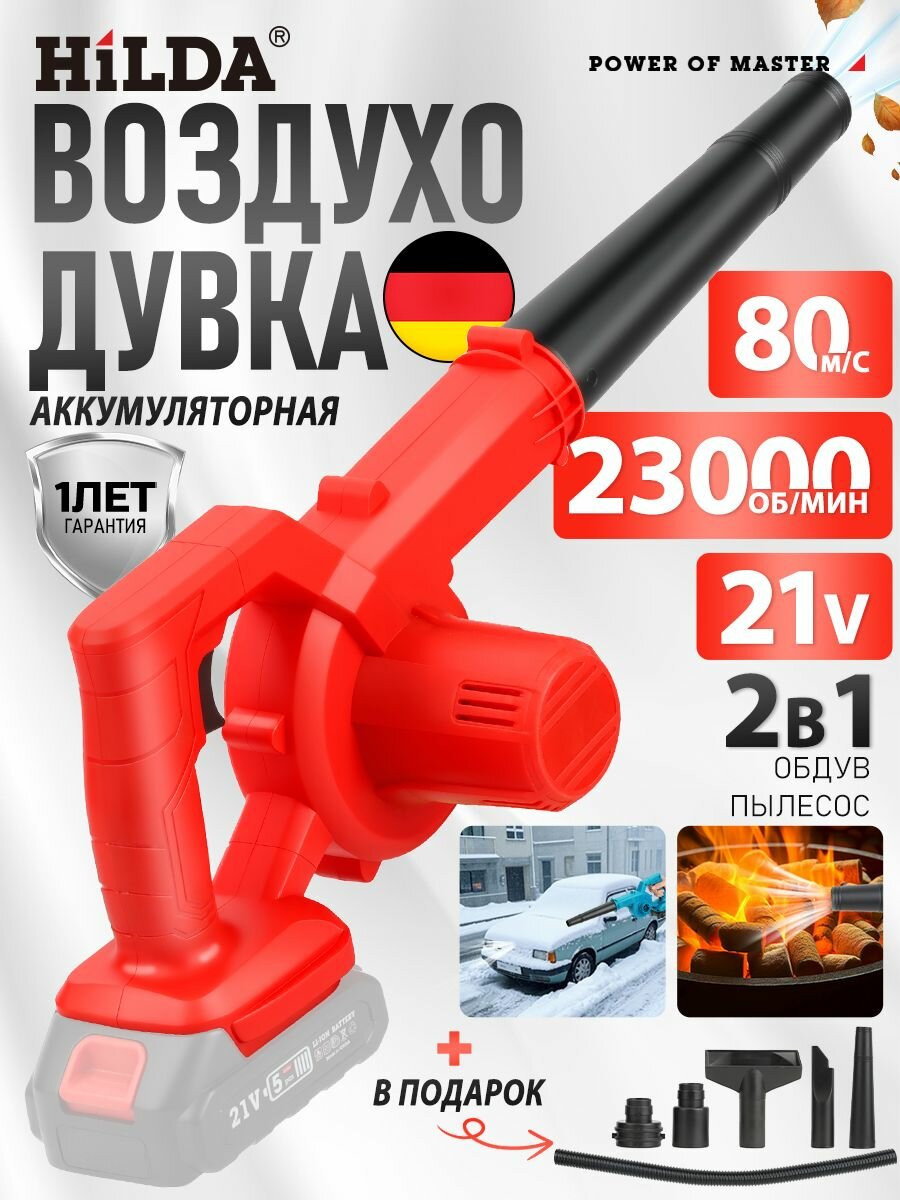 Воздуходувка садовая аккумуляторная, пылесос садовый для уборки листьев, электорвеник