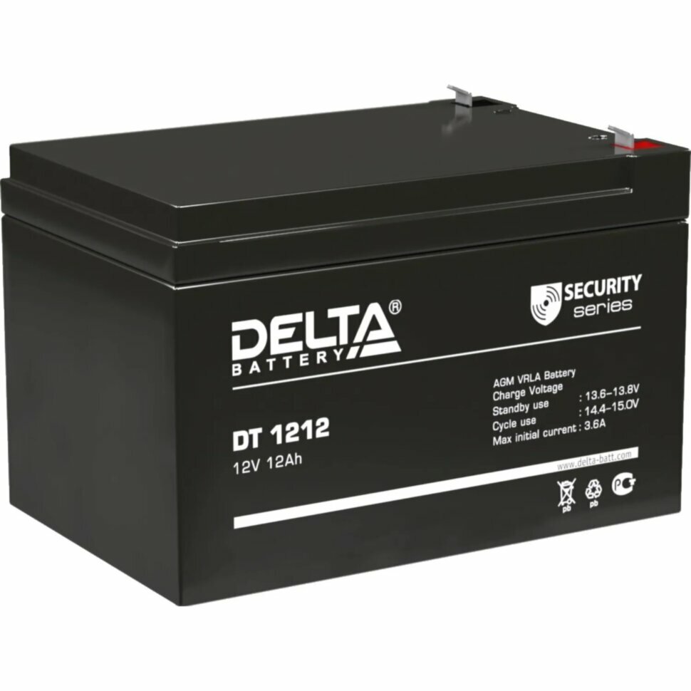 Батарея для ИБП Delta DT 1212 12В/12, F2 (151x98x95мм), 2245415