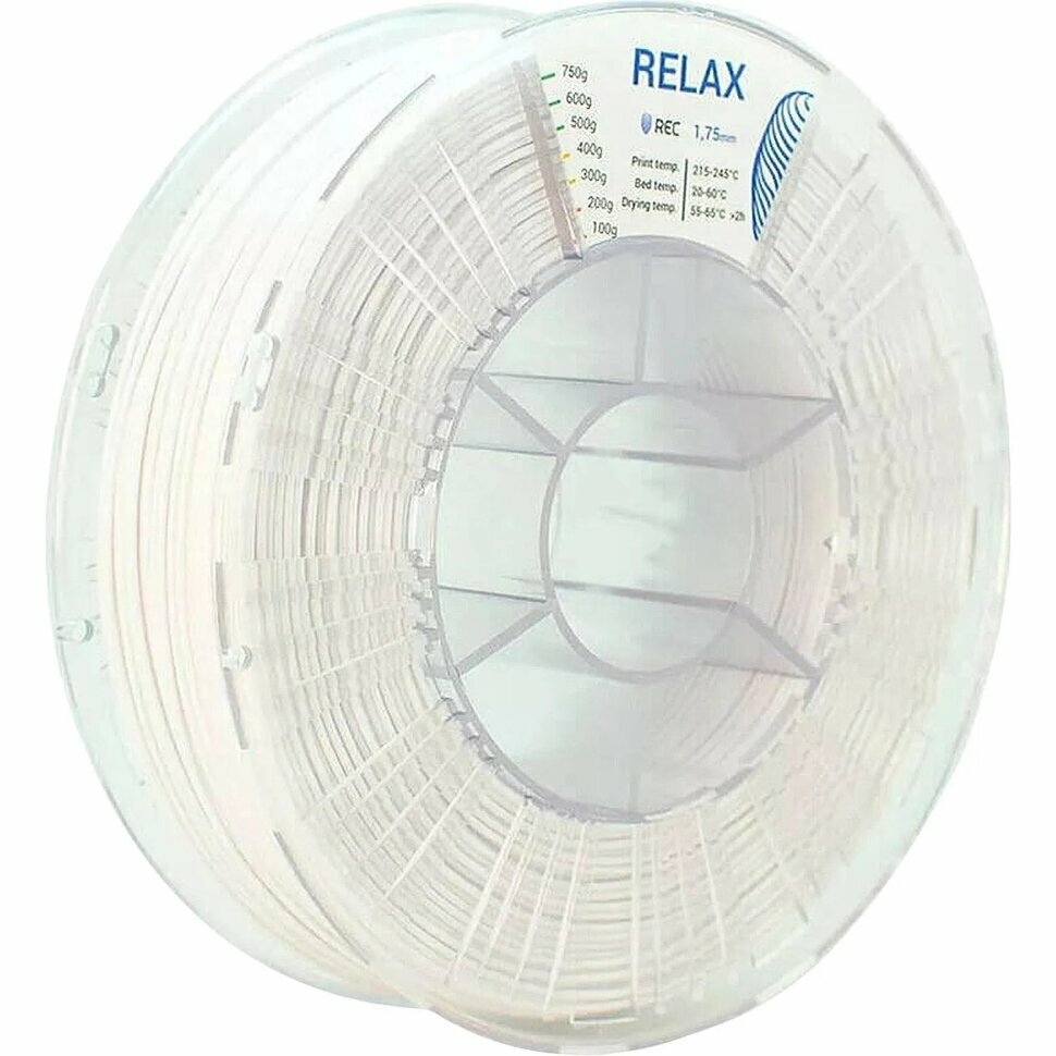 Пластик RELAX REC 1.75мм белый, 1984915