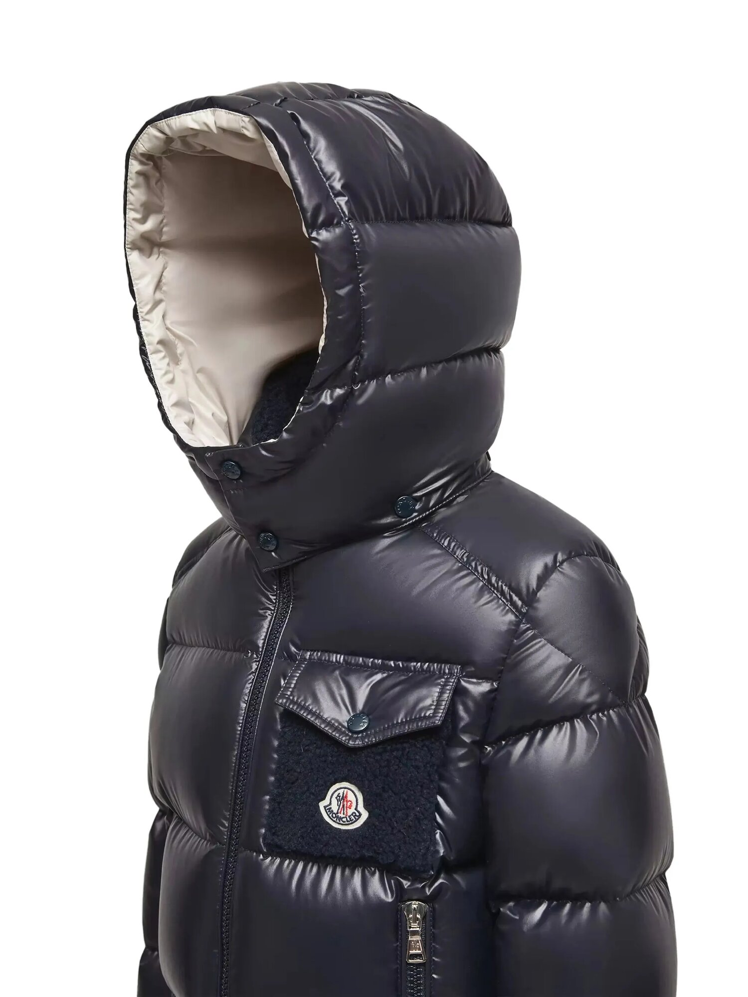 Пуховик Moncler Yule, размер 6 лет, синий — фото 1