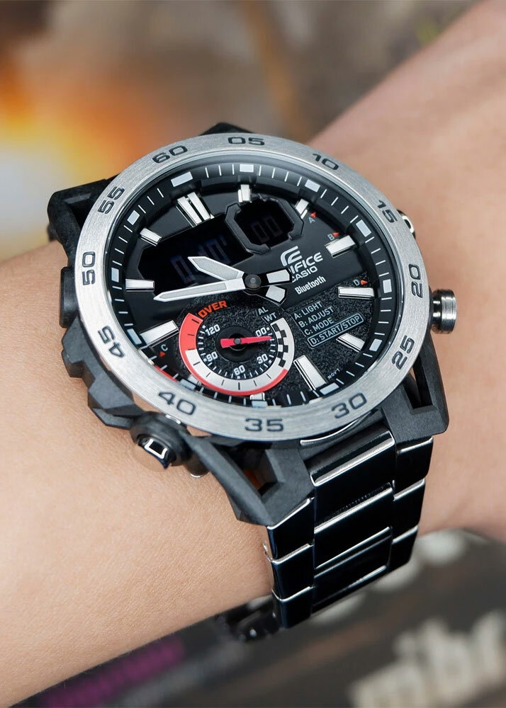 Наручные часы CASIO Edifice, черный/серебристый — фото 1
