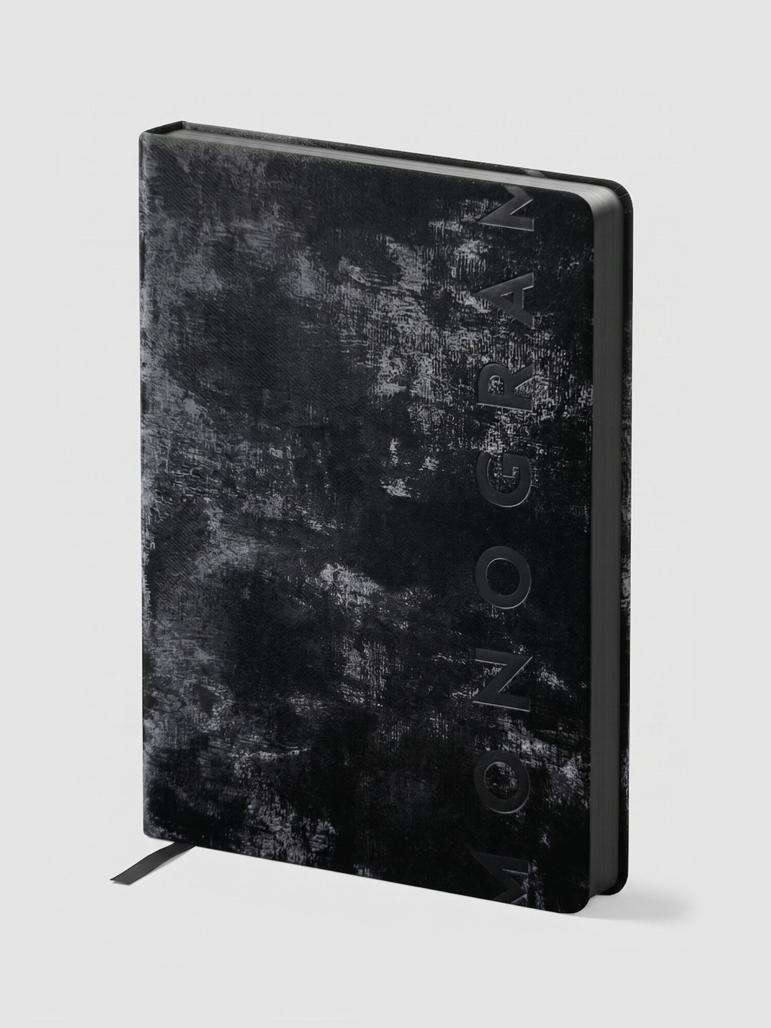 Блокнот с белыми листами «Silk Edition» Monogram 4121, черный