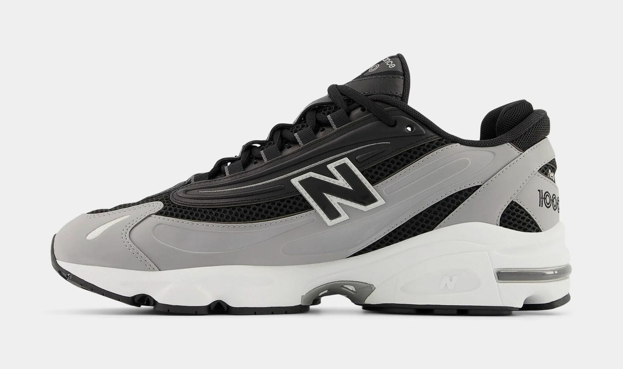 Кроссовки New Balance, размер RU 43.5 USm 10.5 СМ 28.5, серый, черный — фото 1