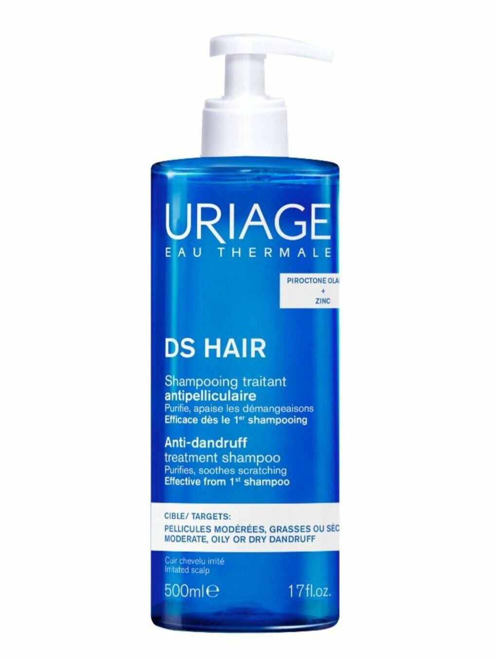 Урьяж DS Шампунь против перхоти, 500 мл (Uriage DS Hair)