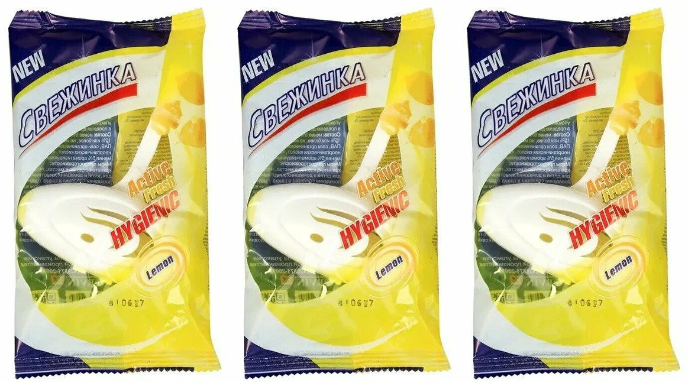 Освежающий блок для унитаза Свежинка Лимон, подвеска, 30 гр, 3 шт