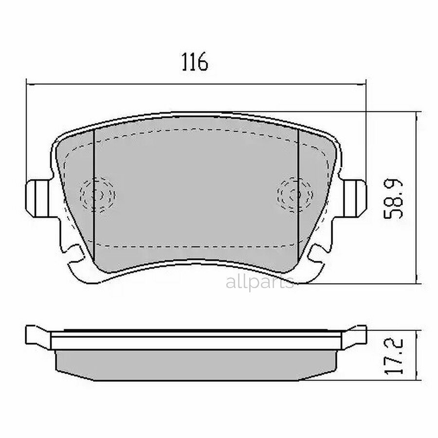 FREMAX 'FBP1368 Колодки тормозные T-5 зад 4B3698451/3D0698451
