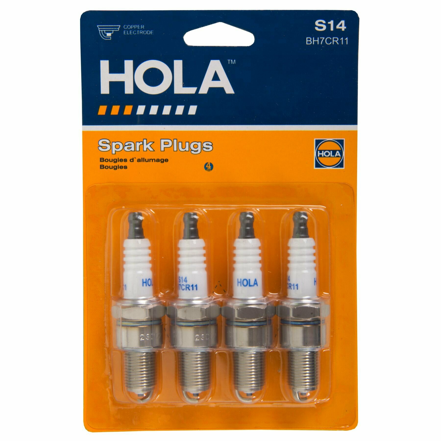Свечи зажигания инж. 8V для LADA 2104-07 2108-15 Kalina 1117-19 HOLA S14