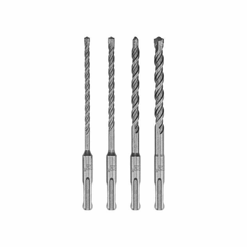 Набор буров по бетону 5-6-8-10х160мм 4шт пластик. коробка SDS PLUS Kranz KR-91-0405