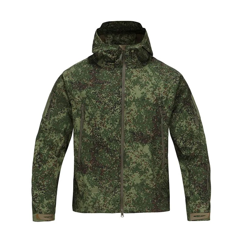 Флисовая куртка-ветровка камуфляж Big tree camouflage XXXL