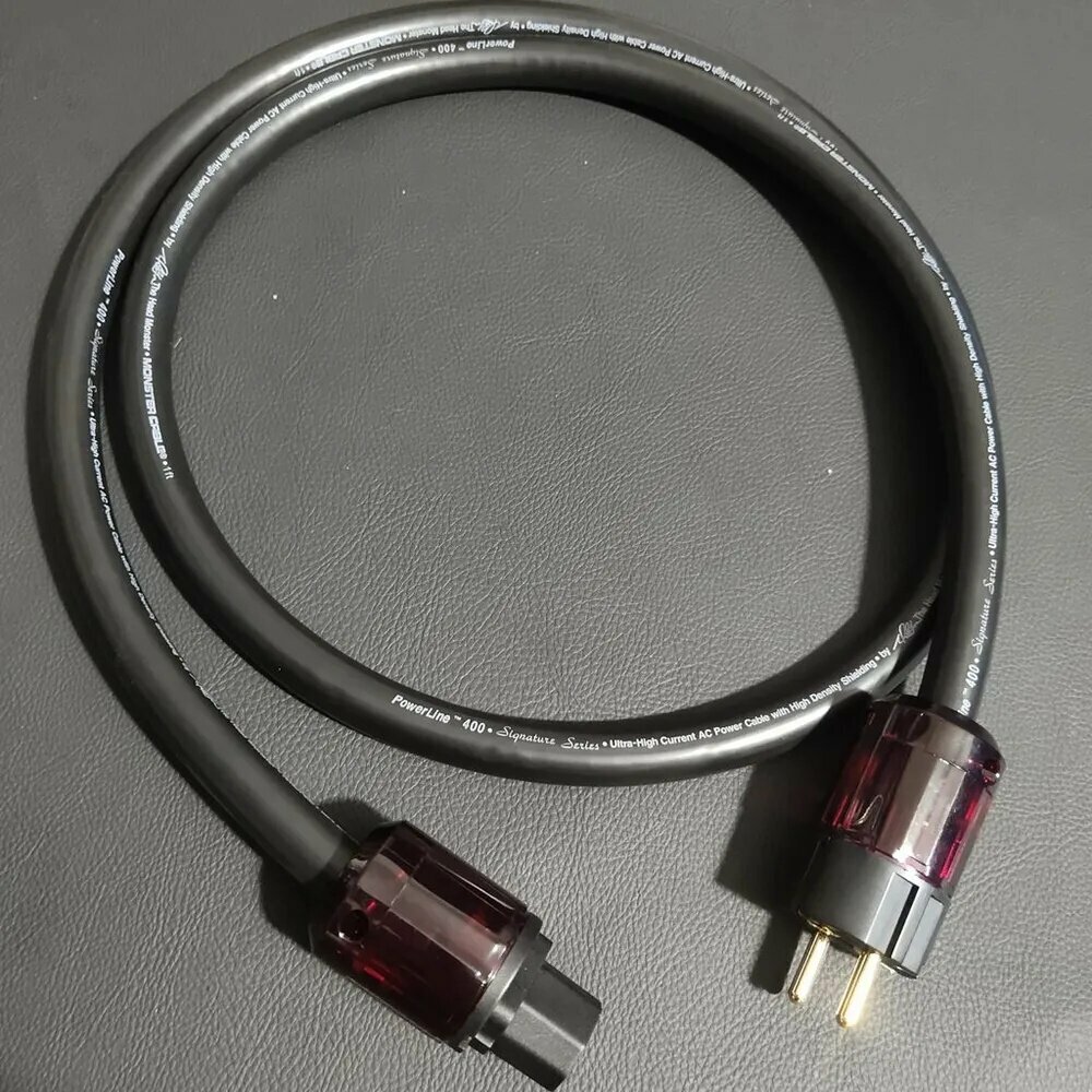 Monster Сетевой кабель питания, 2 м, черный