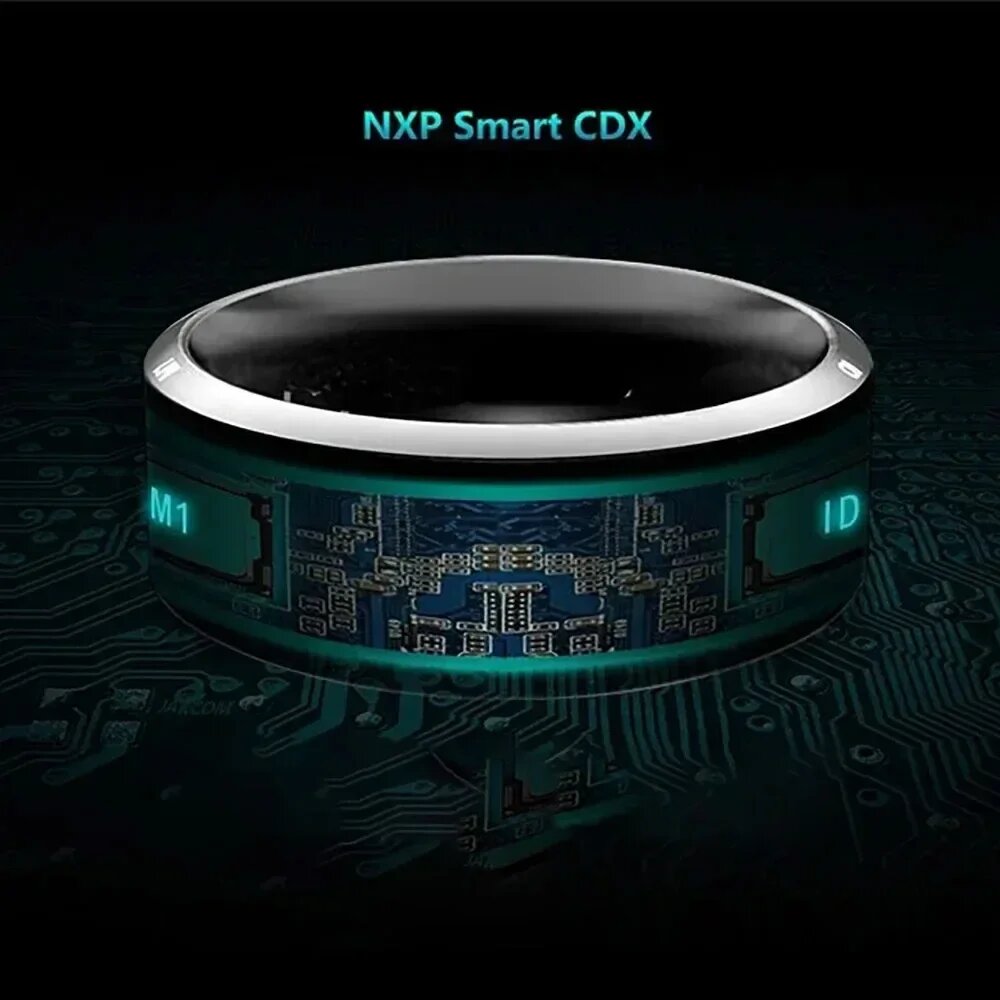 NFC Smart Ring, Size 8, Черный — фото 1