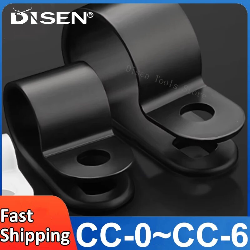Нейлоновые зажимы для проводов CC-0 1 2 3 4 5 6 10Pcs, CC-5 (Black)