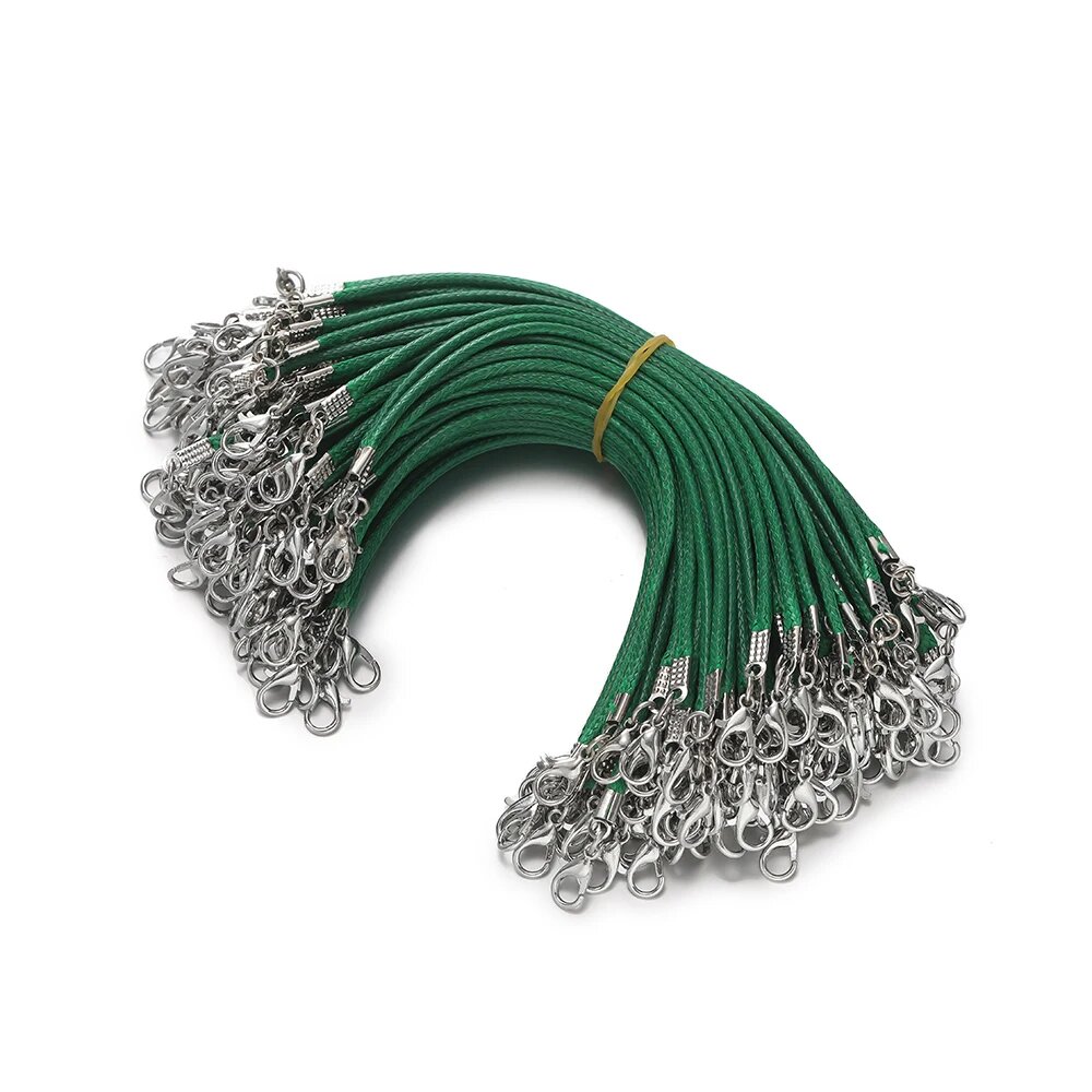 Кожаный шнур St.kunkka 2 мм 10 шт. Зеленый, Green