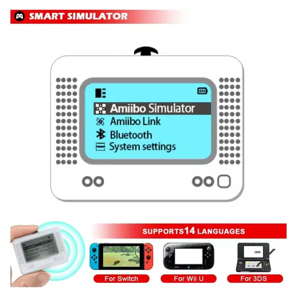 Эмулятор Amiibo NFC Pixl для Switch2/Switch WiiU 3DS