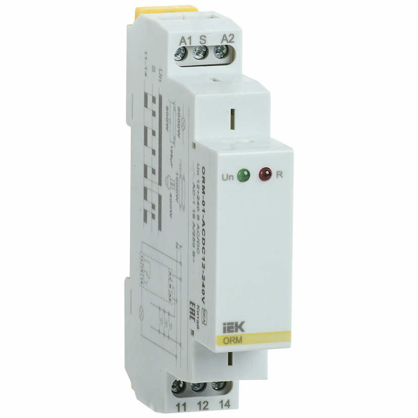 Реле импульсное orm, 1 контакт 12-240 в ac/dc