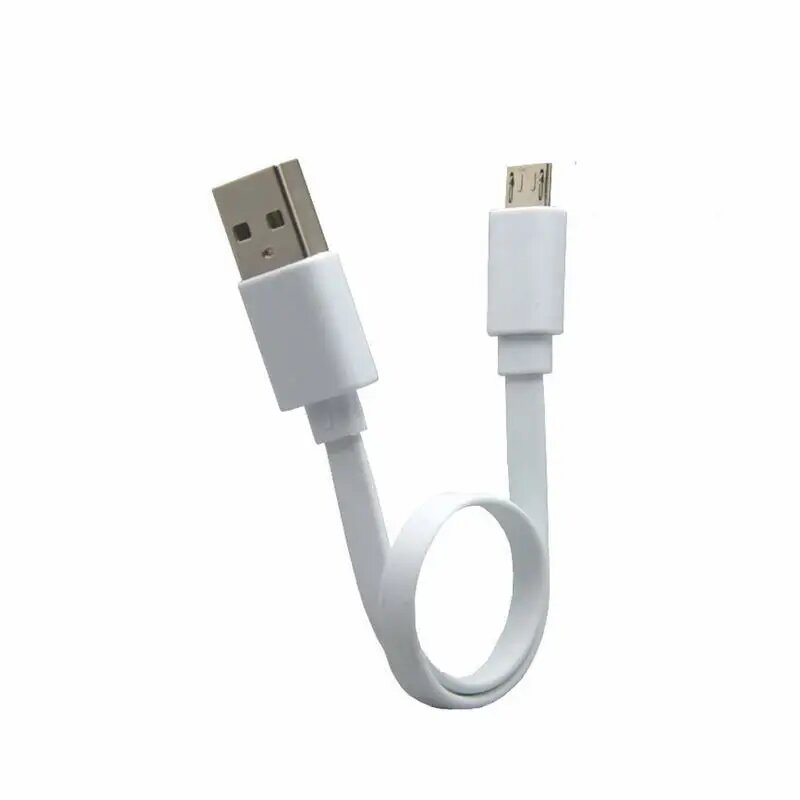 18-20 см кабель Usb-Лапша Micro USB зарядное устройство V8 порт зарядный кабель для Xiaomi кабели Sony Power Bank mp3 mp4 psp — фото 1