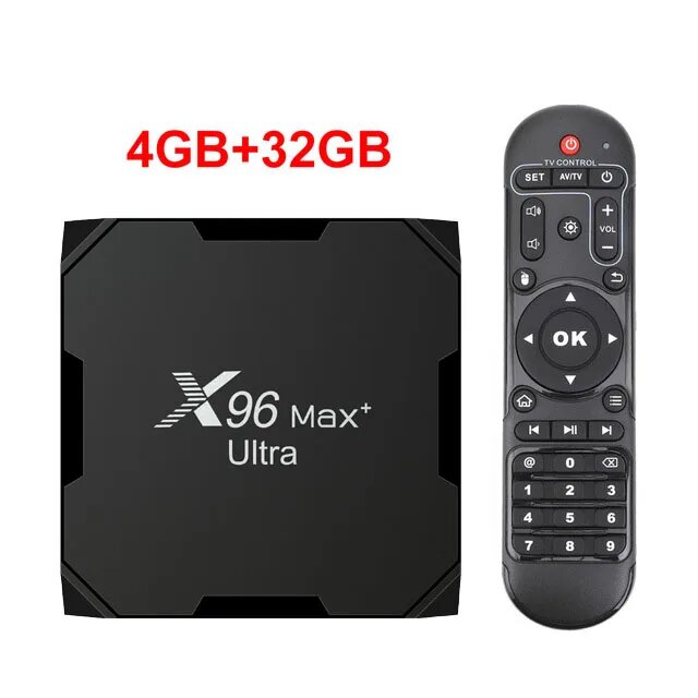 X96 MAX Plus Ultra 8K ТВ бокс Android 11 Европейская вилка (EU Plug), 4GB 32GB