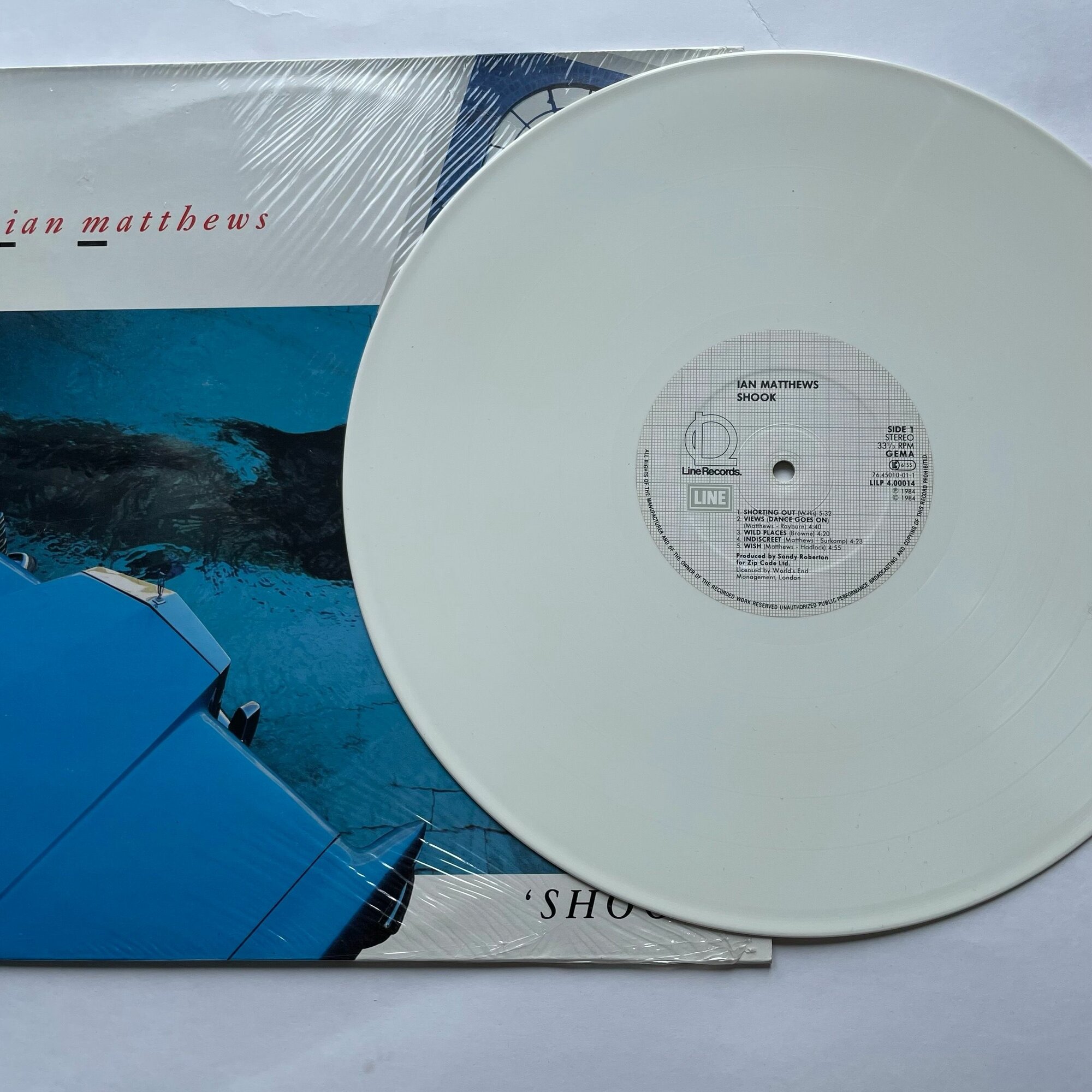 Винтажная виниловая пластинка LP Ian Matthews Shook (Германия 1985) (Белый Винил)