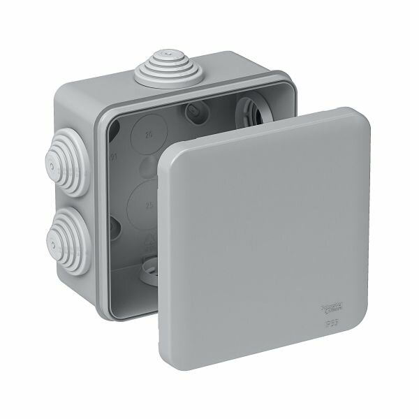 Коробка распределительная Systeme Electric наружная 100x100x50 мм, DIY, пластиковая