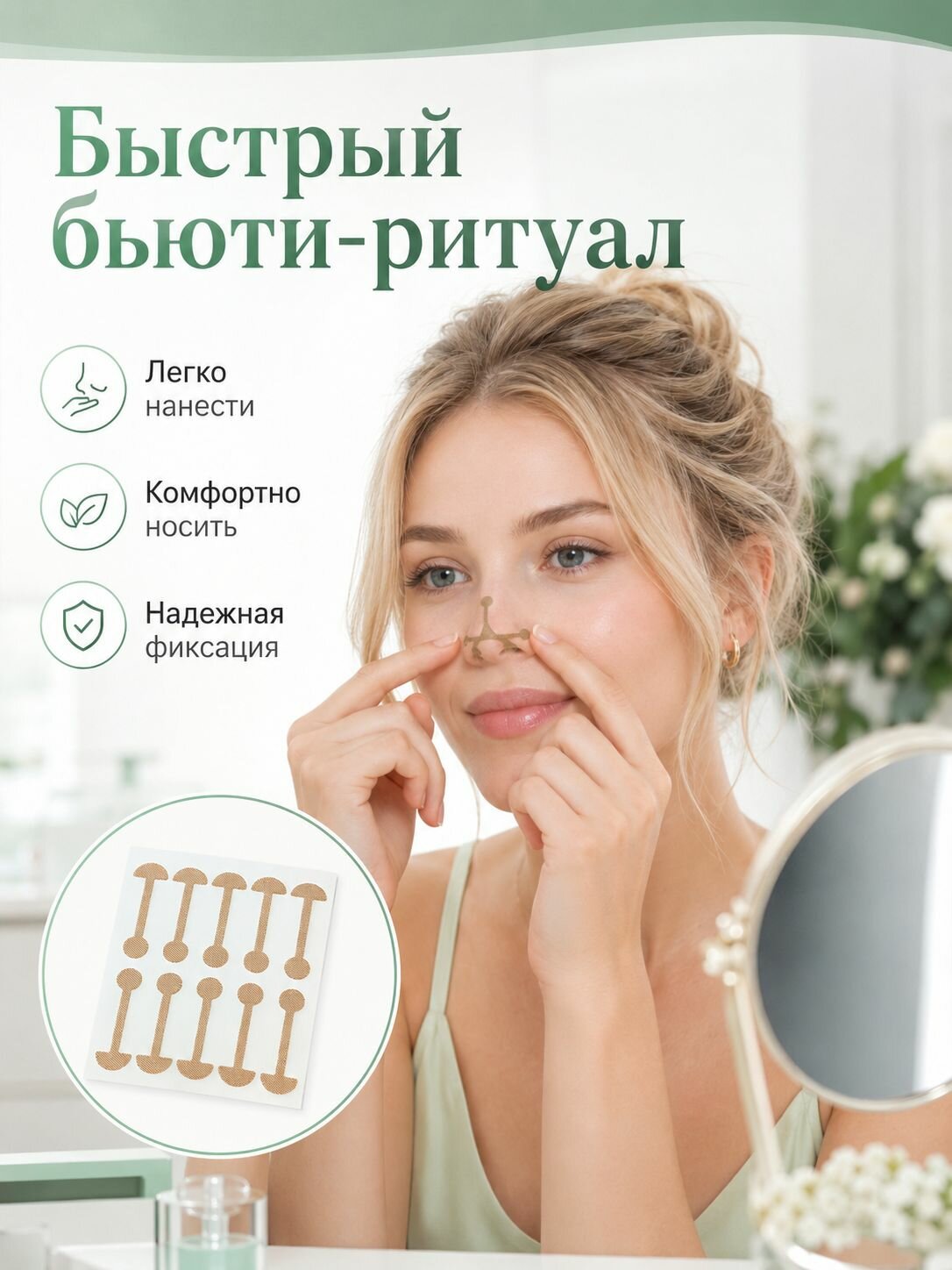Косметические патчи для крыльев носа, 100 шт, прозрачные наклейки для макияжа и аккуратного образа