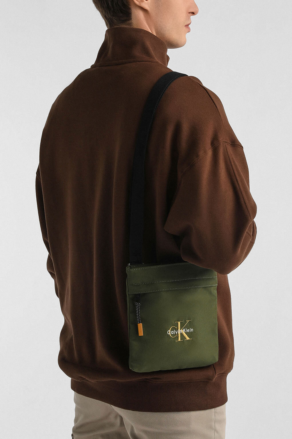 Сумка CALVIN KLEIN, хаки — фото 1