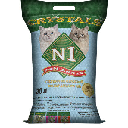 Наполнители №1 Crystals Наполнитель силикагелевый 30л