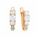Серьги GUDDA, комбинированное золото, 585 проба