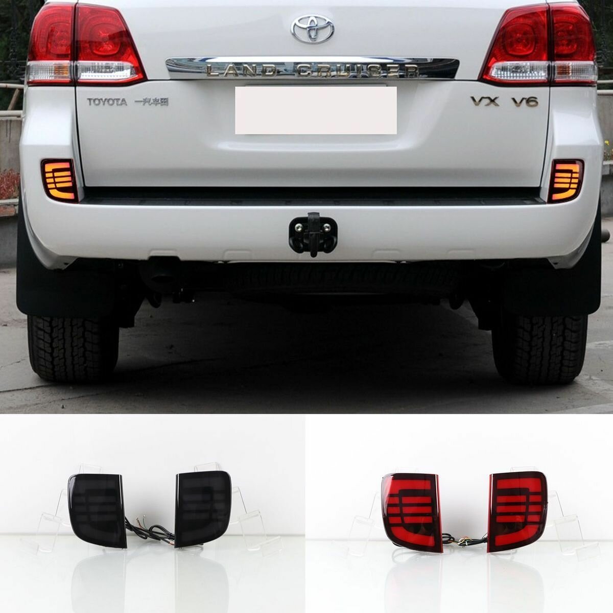 Подходит для Toyota Land Cruiser 08-15 Модель Специальный LED задний противотуманный фонарь поворотника