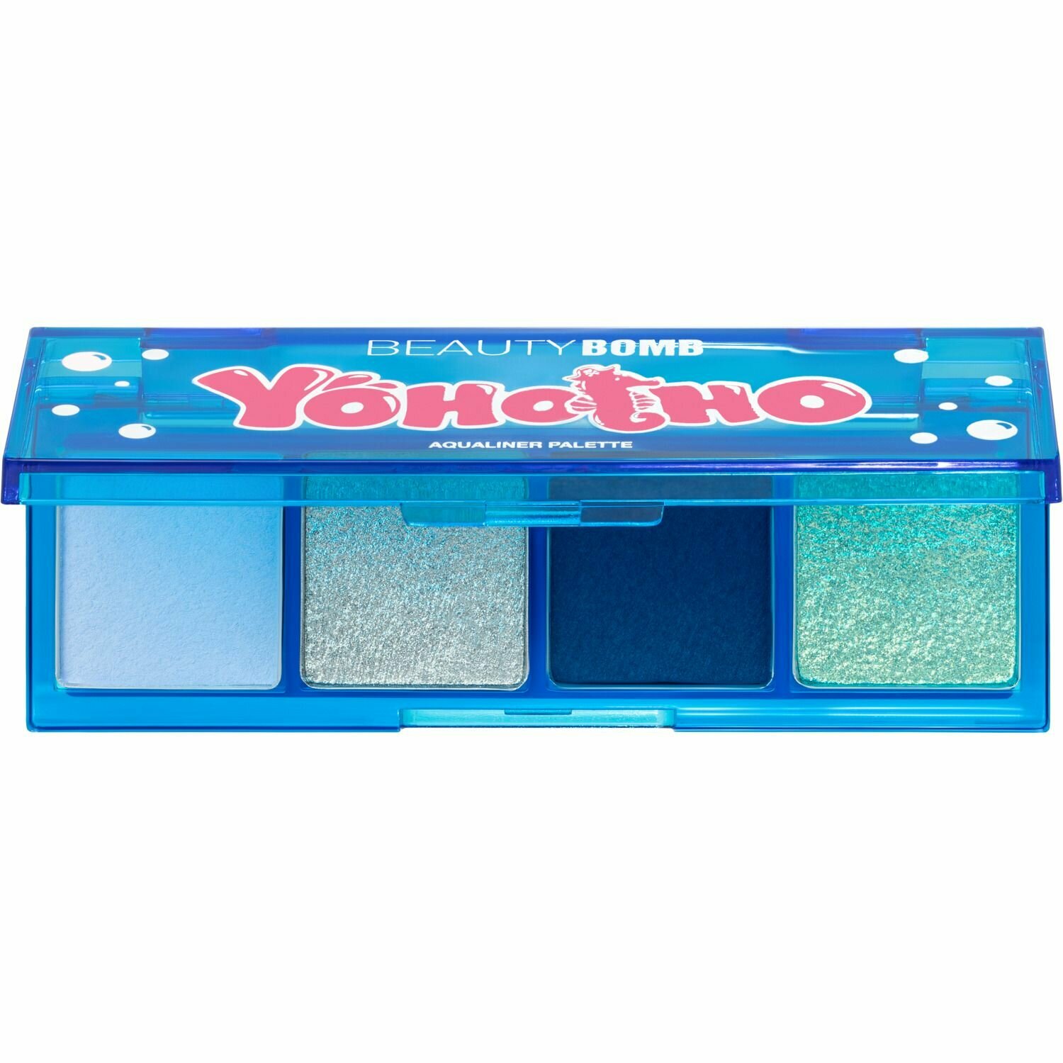 Beauty Bomb Палетка аквалайнеров для век морских цветов Yo Ho Ho, матовые и сияющие оттенки, 4 г