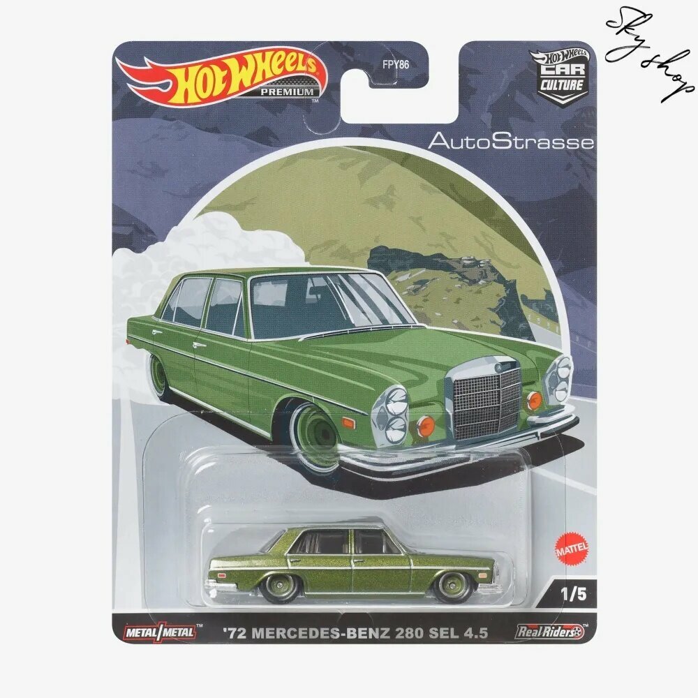 Машинка Hot Wheels Premium Car Culture 1:64 71 Mercedes-Benz 280 SEL 4.5