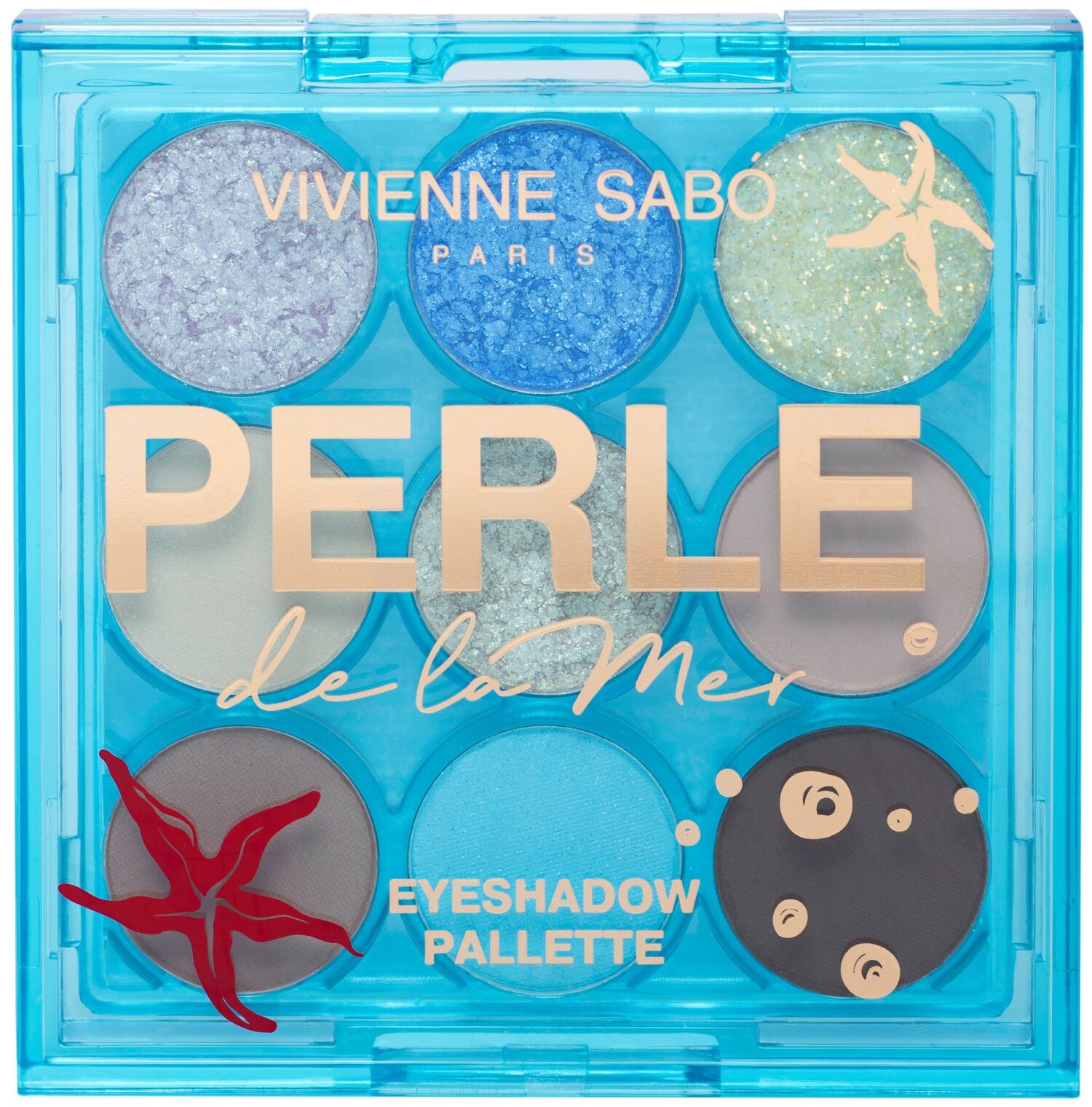 Палетка теней для глаз Vivienne Sabo "Perle de la mer" тон 01