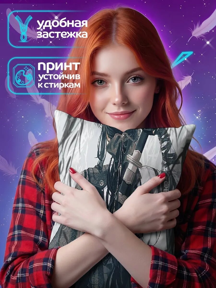 Подушка дакимакура Девушка с мечом — фото 1