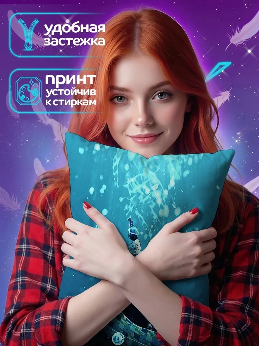 Подушка дакимакура Незуко в воде — фото 1