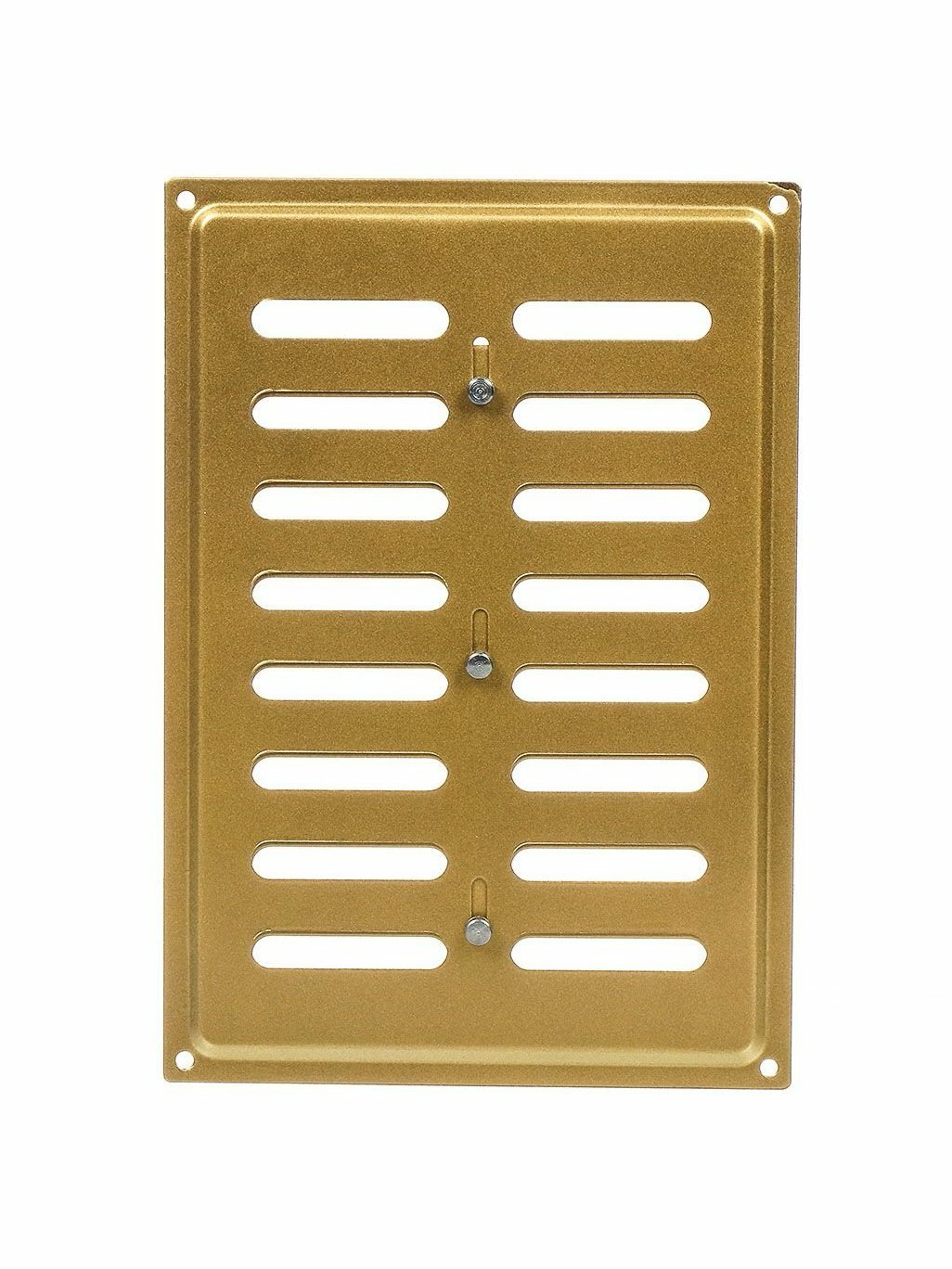 Решетка вентиляционная металлическая регулируемая Event 240х170 мм золотая для систем вентиляции и кондиционирования